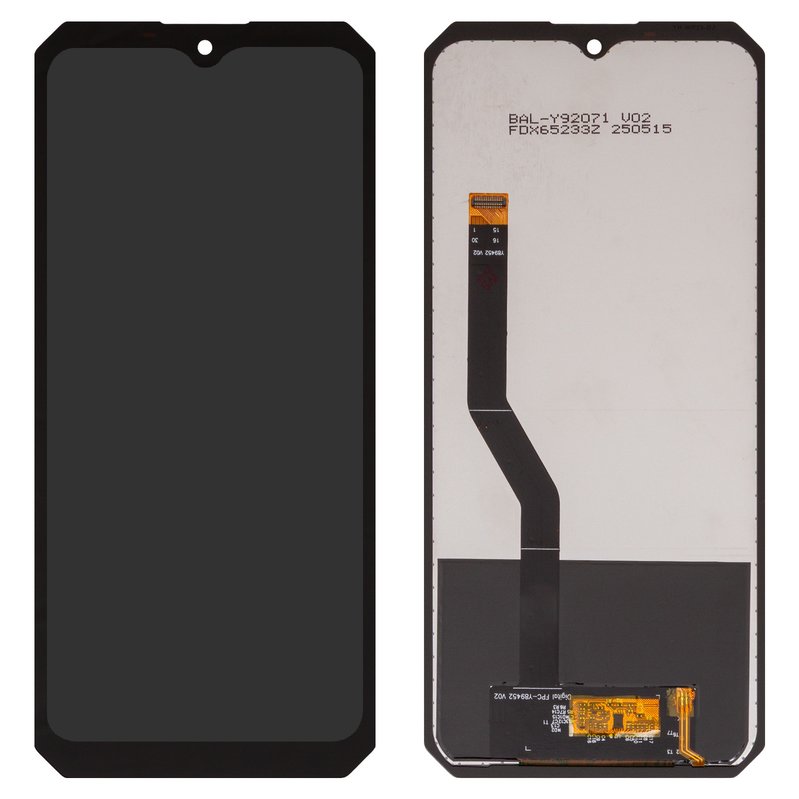 LCD compatible with Oukitel WP28 E, WP36, WP36 Pro, (black, without ...